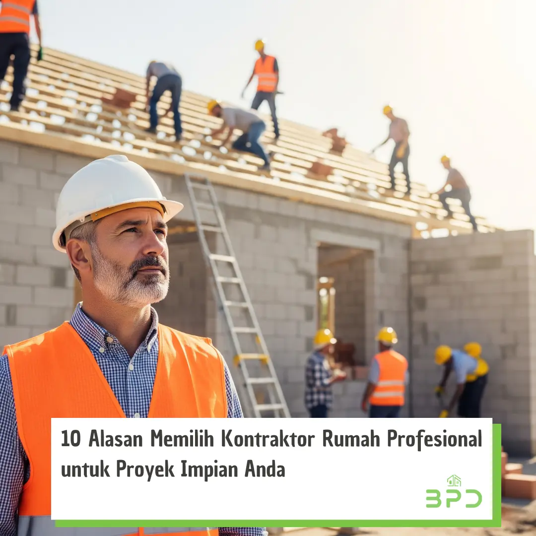 10 Alasan Memilih Kontraktor Rumah Bangunan Profesional